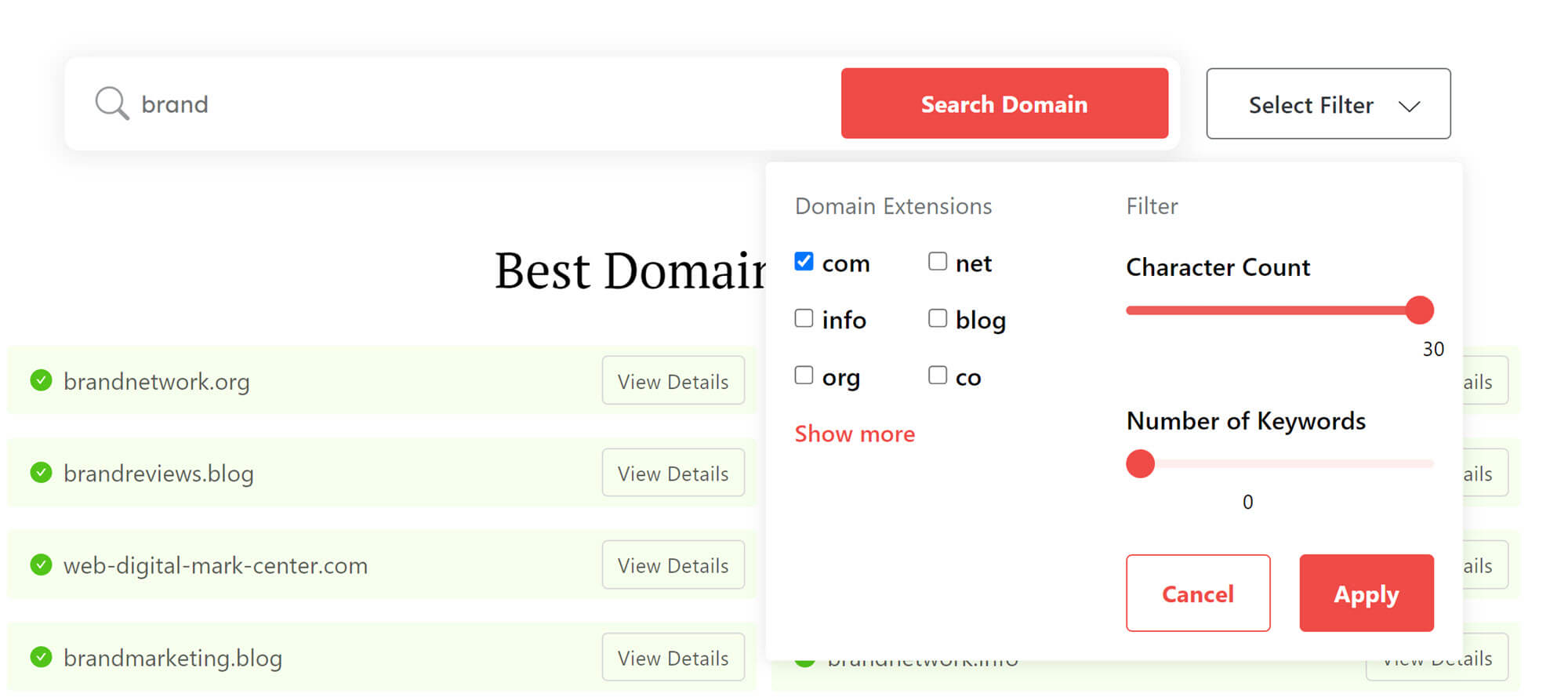 Domain Name Generator (Instant Ideas, no Ads) - DomainWheel